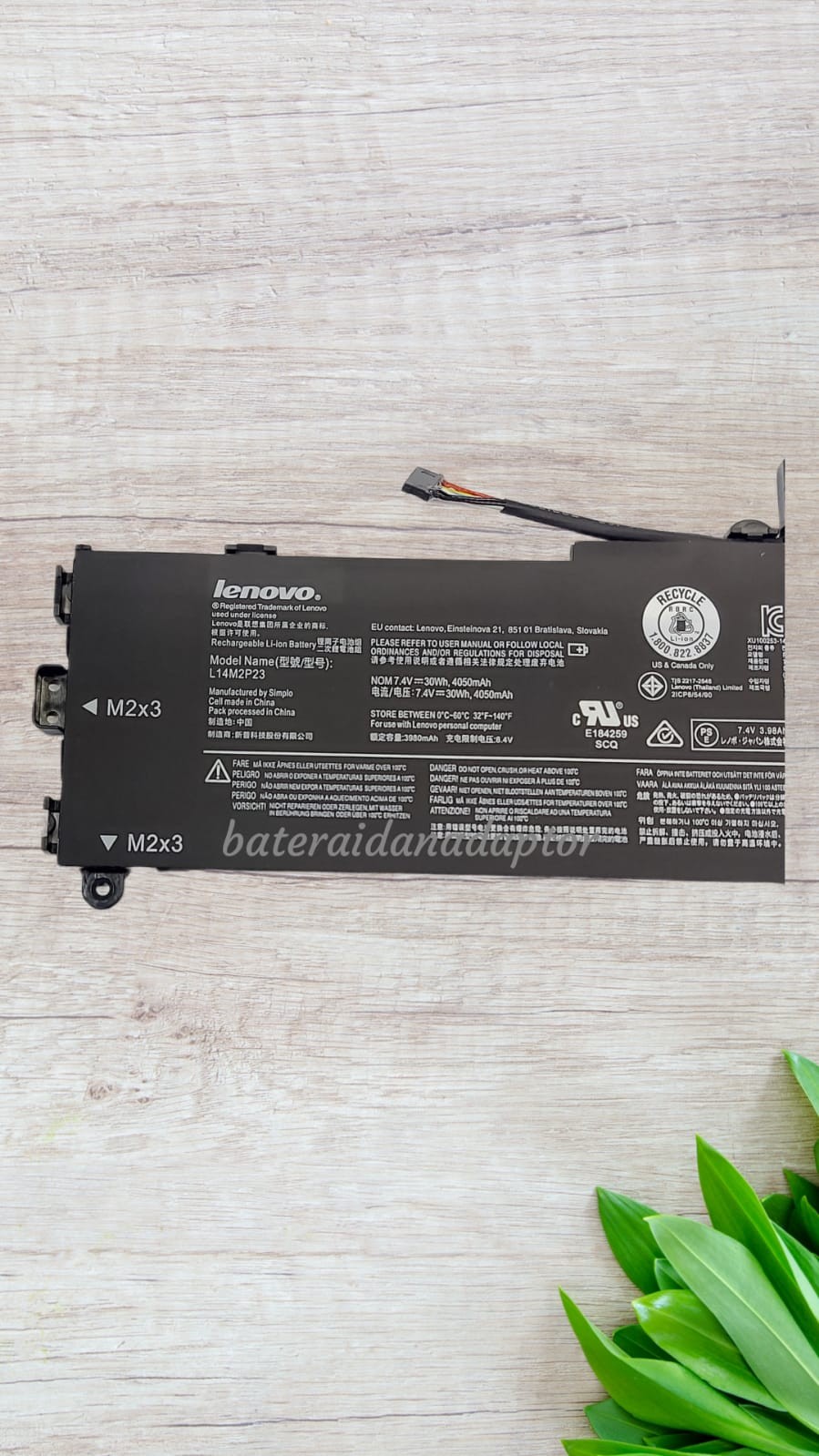Baterai Lenovo L14M2P23 Replacement | bateraidanadaptor