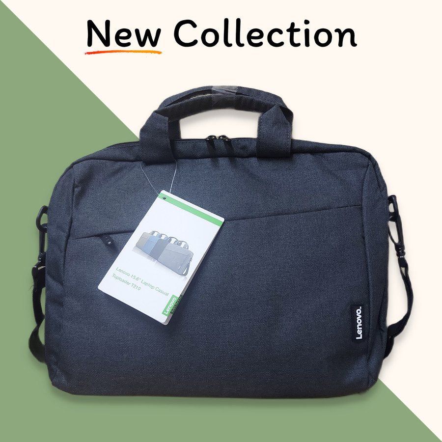 Tas Laptop Lenovo 15.6” Casual Toploader T210 Black-Row | bateraidanadaptor