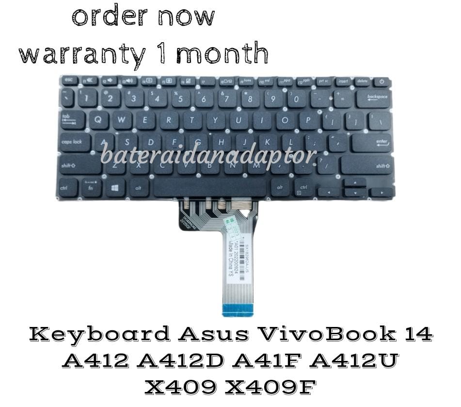 Keyboard Asus VivoBook 14 A412 A412D A412F A412U X409 X409F X412 ...