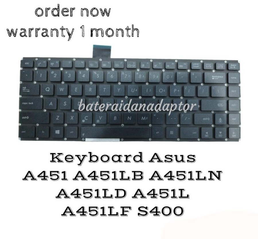 Keyboard Replacement Asus A451LB A451LN A451LD A451 A451L A451LA A451LF ...