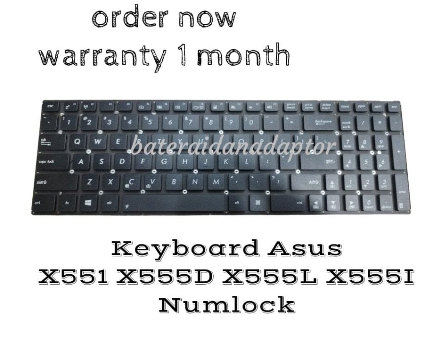 Keyboard Replacement Asus X551 X555D X555L X555I Numlock ...