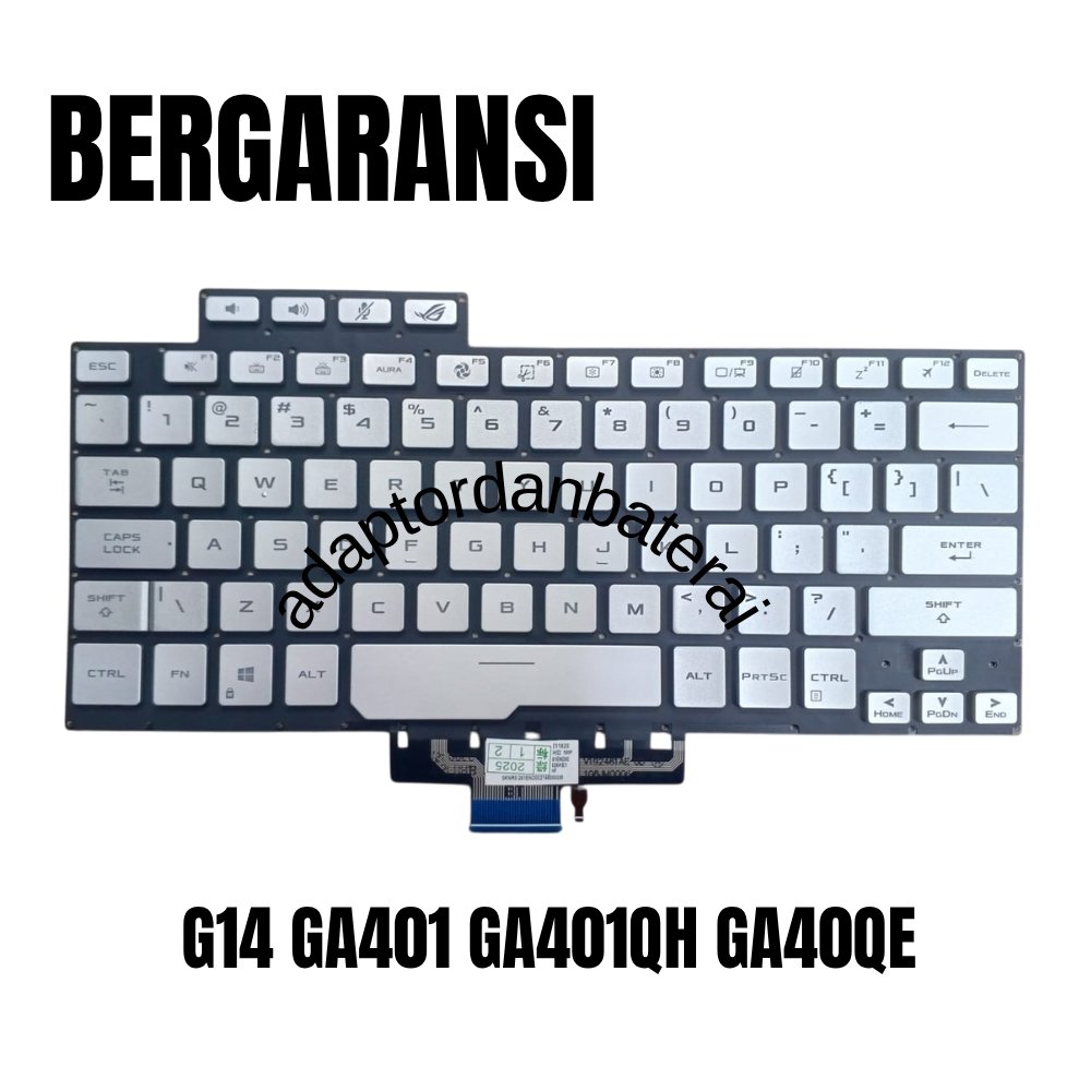 Keyboard Asus ROG Zephyrus G14 GA401 GA401QH GA40QE Backlight – SILVER ...